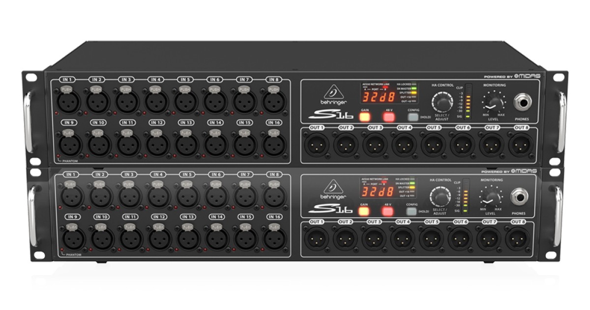 Behringer S16 – digitālais stagebox | noma | SkanaGaisma.lv